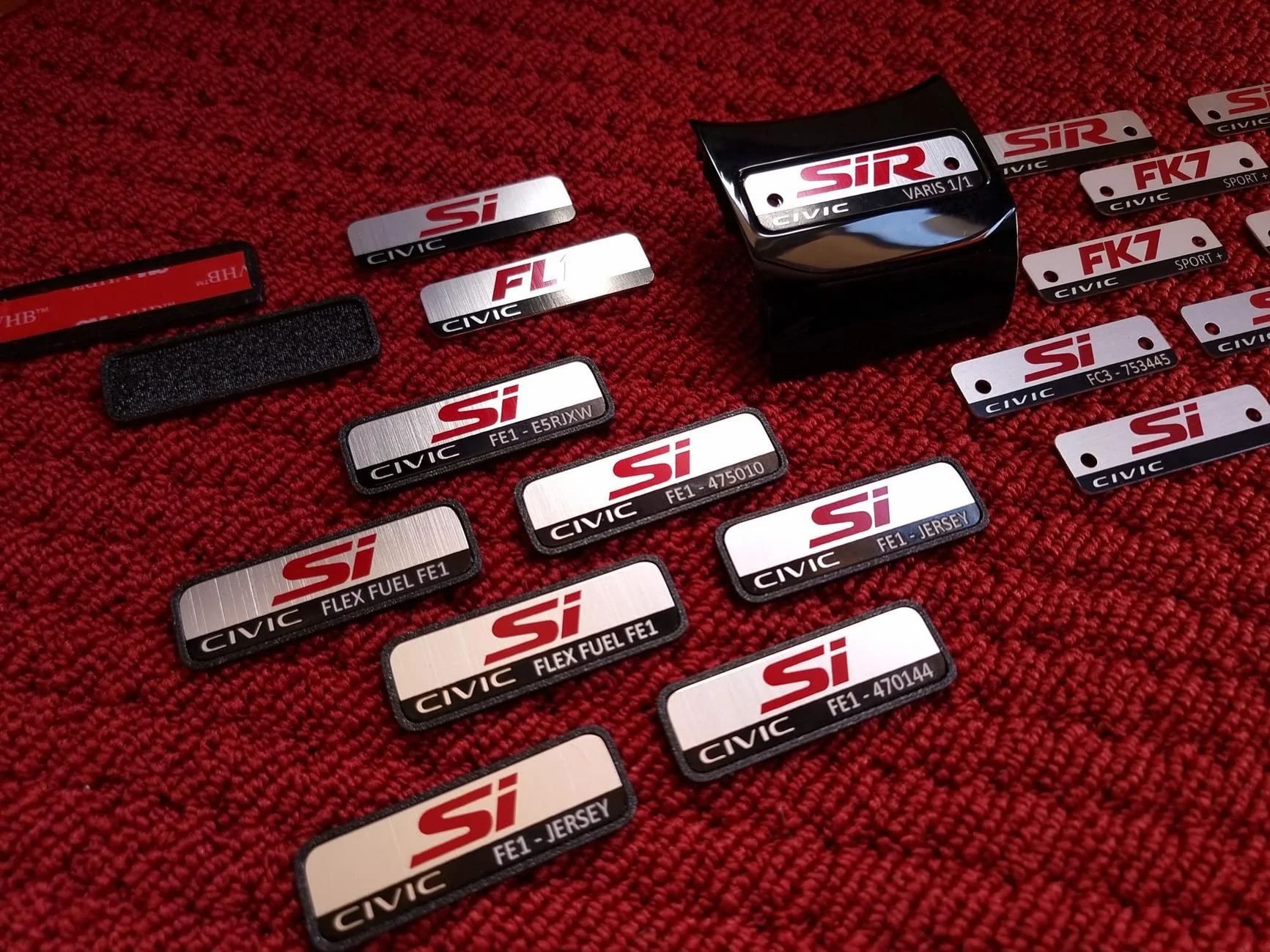 FL5 style dashboard serial number plates Si & FL1 | CivicXI - 11th Gen ...