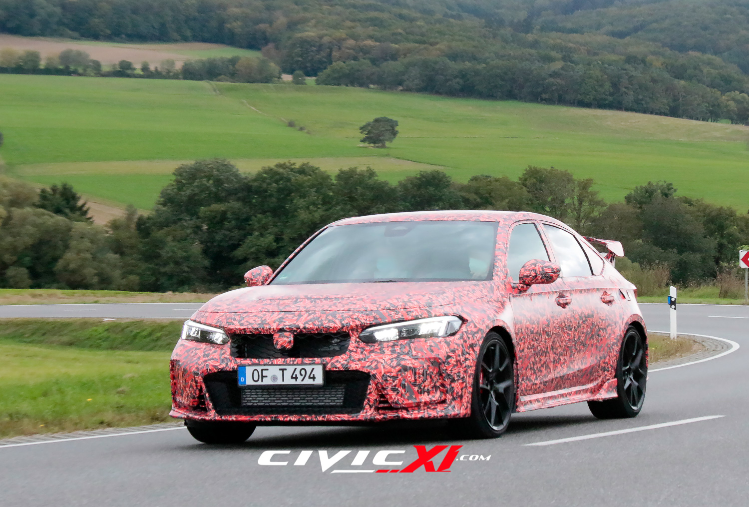 2022 Civic Type R spied testing near Nürburgring ahead of next week's ...