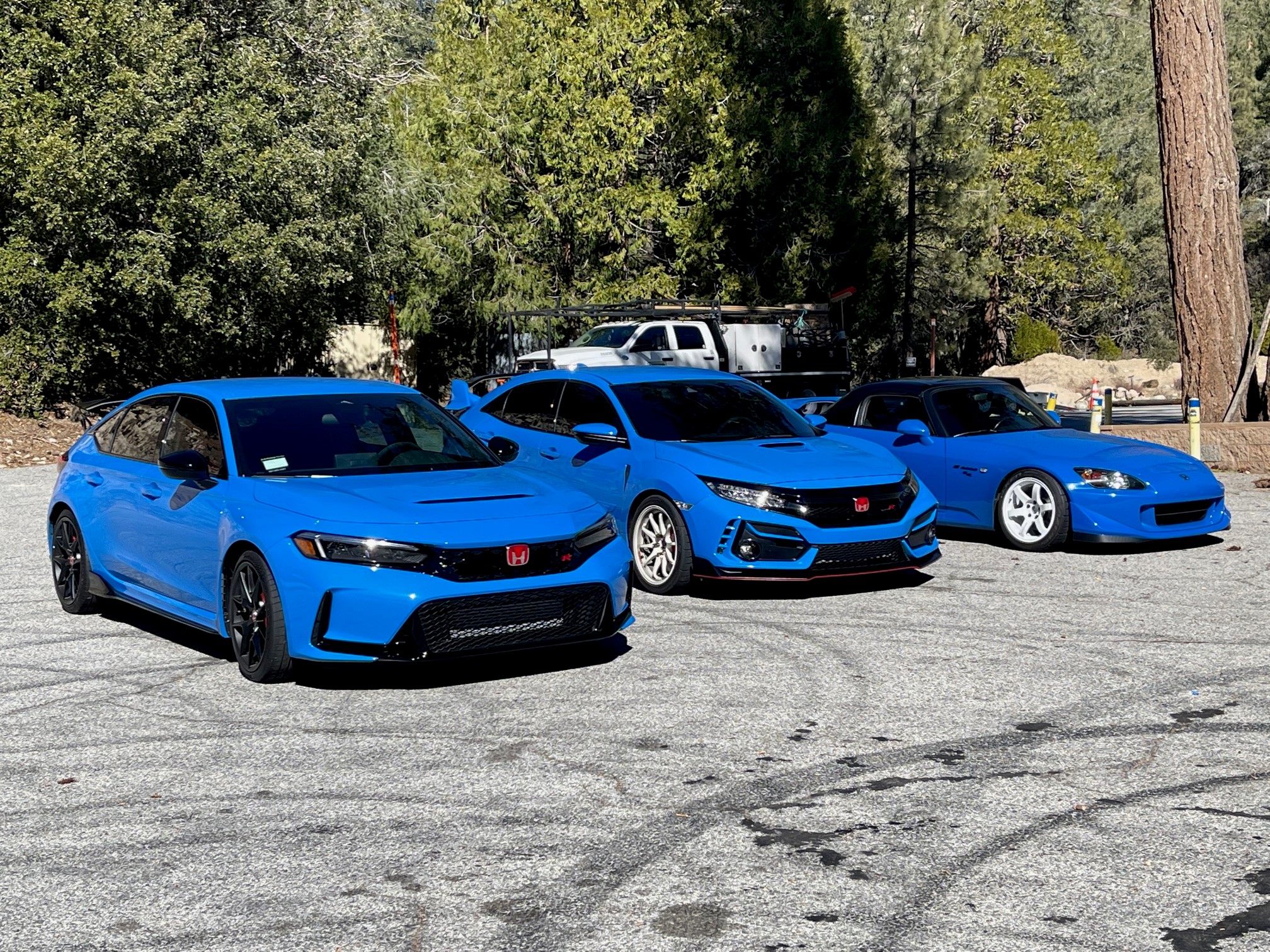 3 generations of Honda performance in blue. Take your pick (FL5, FK8, AP1) | CivicXI - 11th Gen ...
