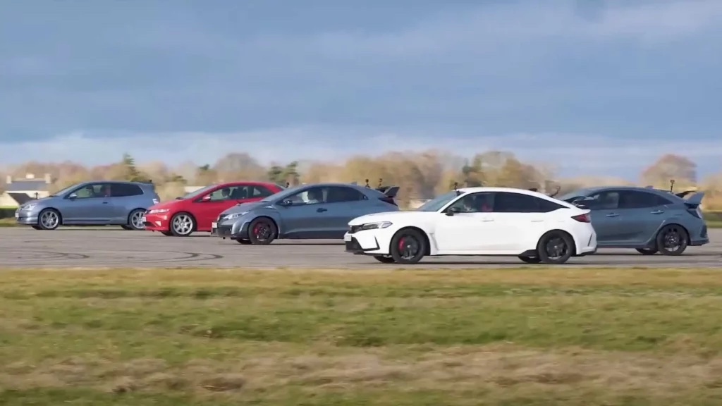 Drag Race: 5 Generations of Civic Type R, Including FL5 | CivicXI ...